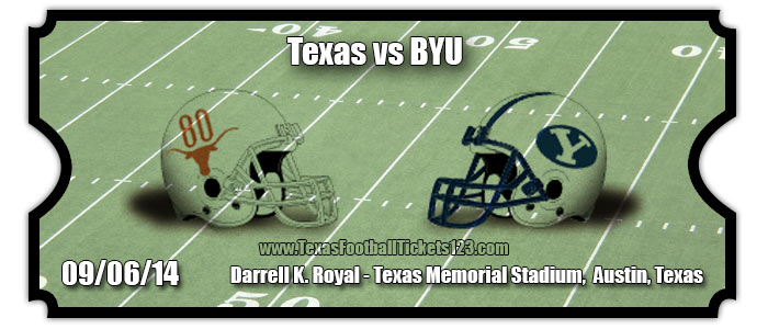 Texas Longhorns vs. BYU Cougars Football Tickets | Sept. 6, 2014